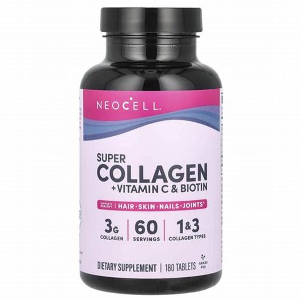 NeoCell Super Collagen + Vitamin C with Biotin (6g collagen) 360 ...